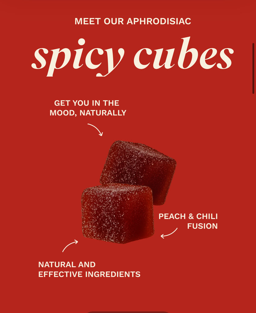 Spicy cubes | Gomitas picantes con sabor a melocotón para despertar la ...